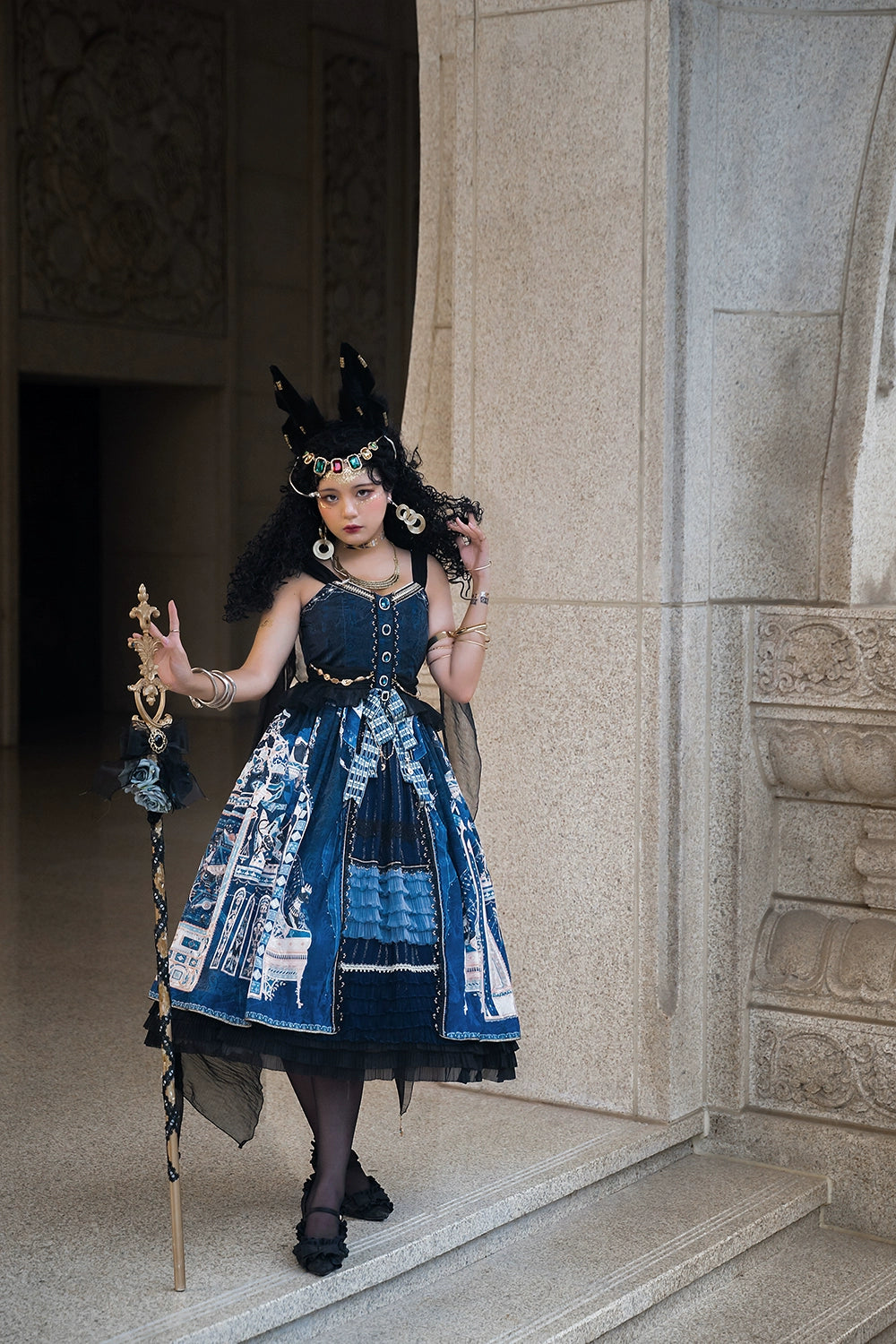 Miss Point~Dusk Best~Egyptian Lolita Dress Set Gorgeous JSK