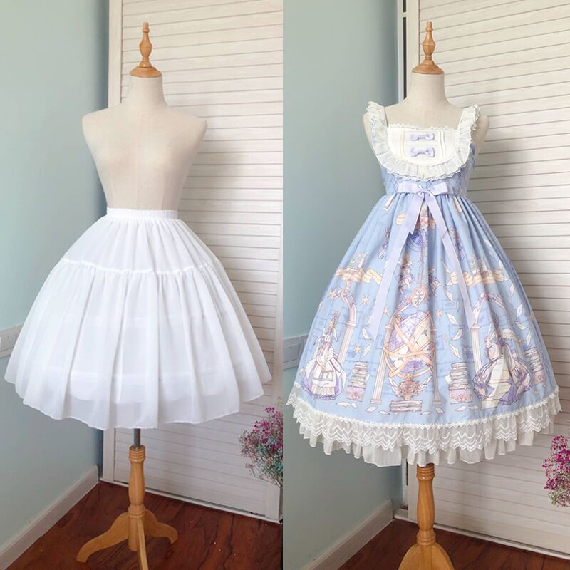 Happy Family~Daily Lolita Fishbone Adjustable Mid-Length Bustle
