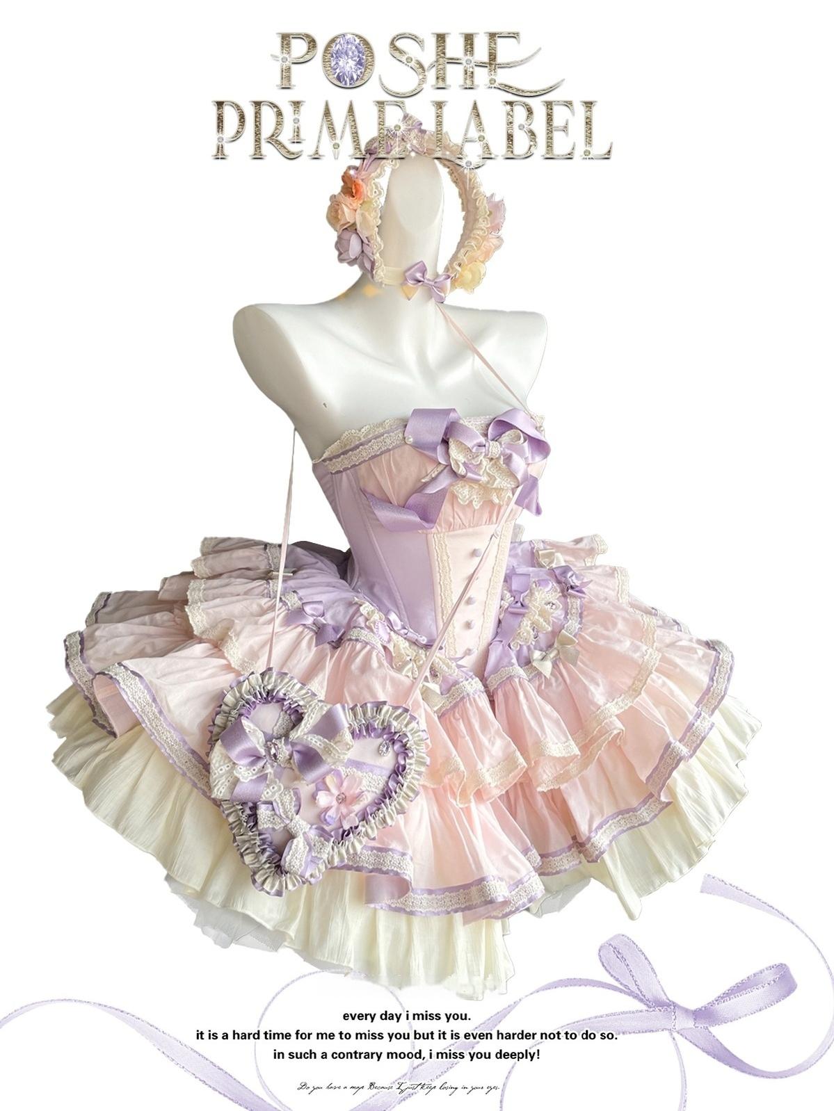 POSHEPOSE~Starlight Sparkling~Sweet Lolita Dress Gorgeous JSK Set